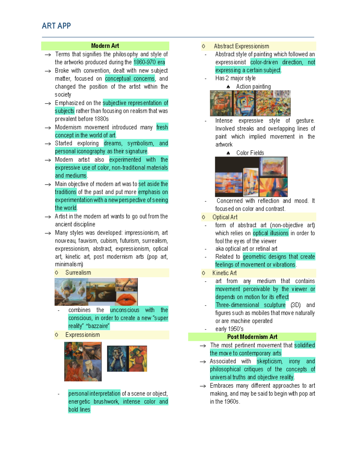 Art App Transes - - Studocu