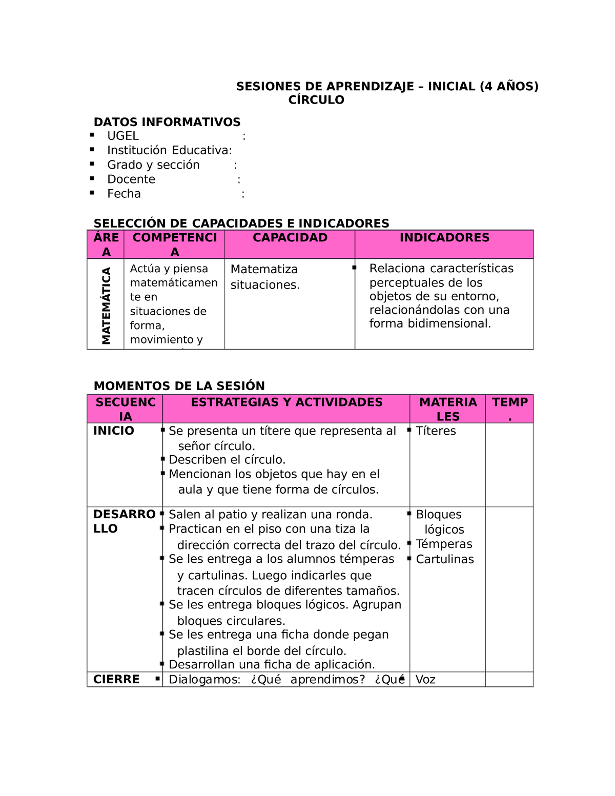 Pdf-sesiones-de-la-unidad-familia-mayo-4-aosdocx compress - SESIONES DE APRENDIZAJE – INICIAL (4 ...