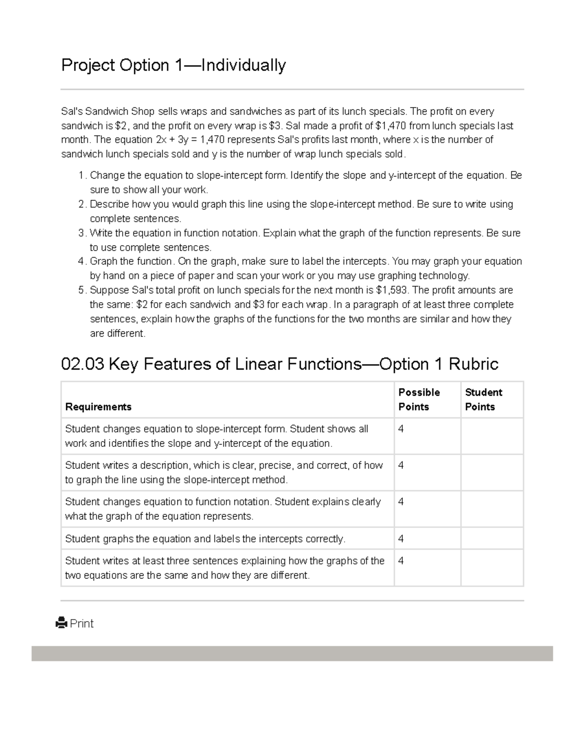 Helop - idk im doing this cuz i get the two weeks - Project Option 1 ...