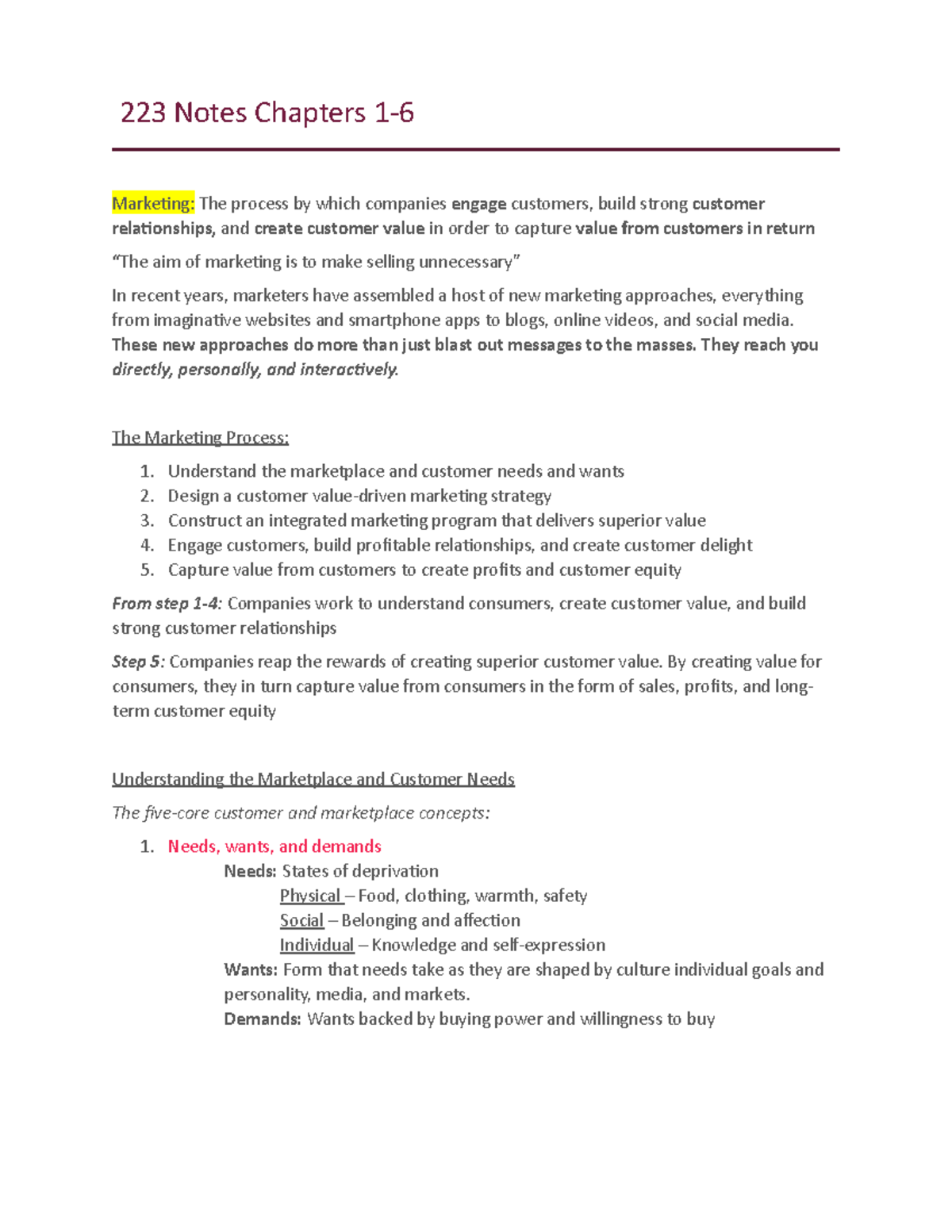 COMM 223 Midterm Notes - comm223 - COMM 223 - Concordia - Studocu