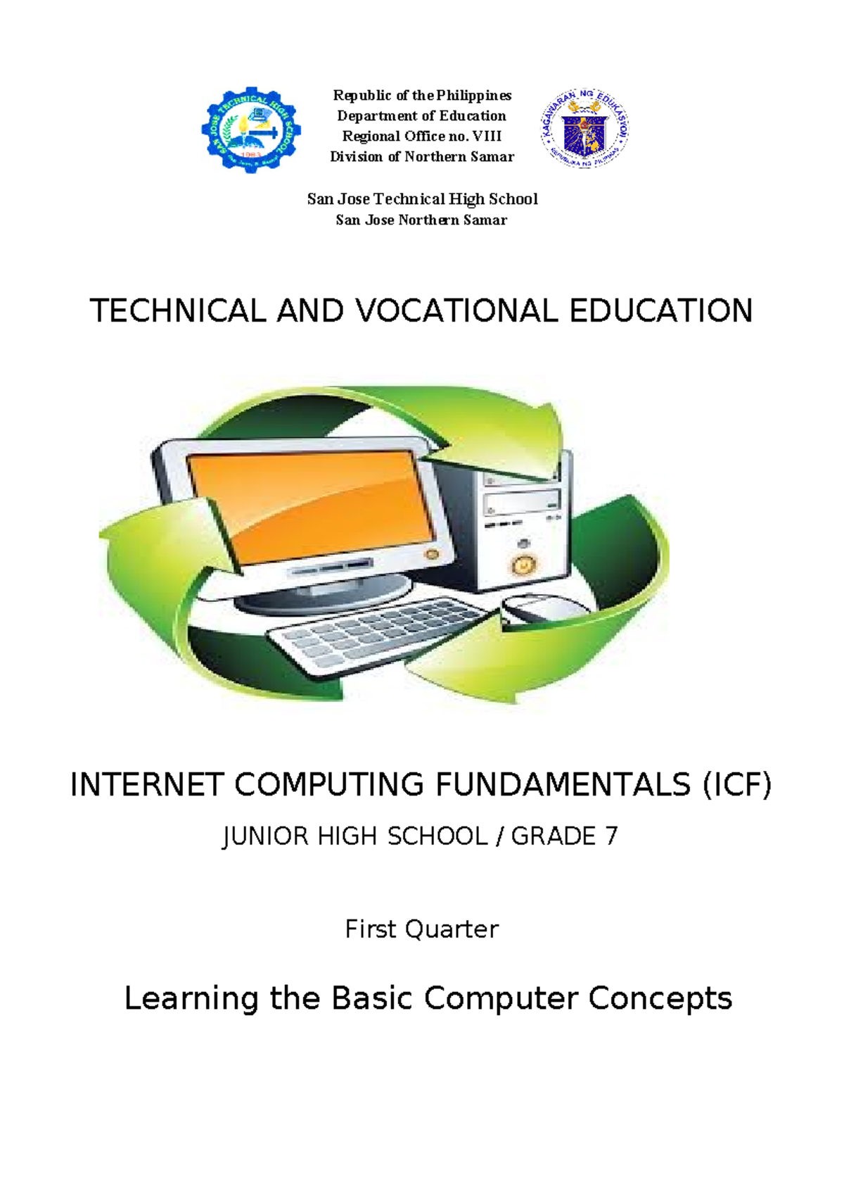 Icf 7 - icf 7 - Republic of the Philippines Department of Education Regional Office no. VIII ...