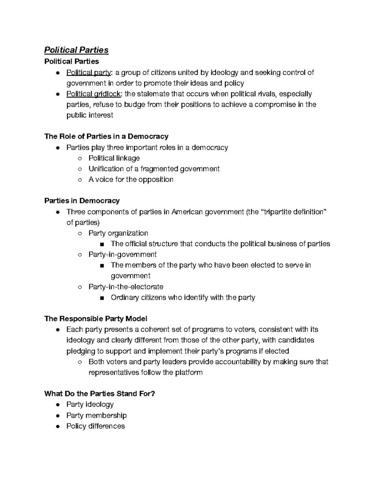 Political Parties - Political Parties Political Parties Political party ...