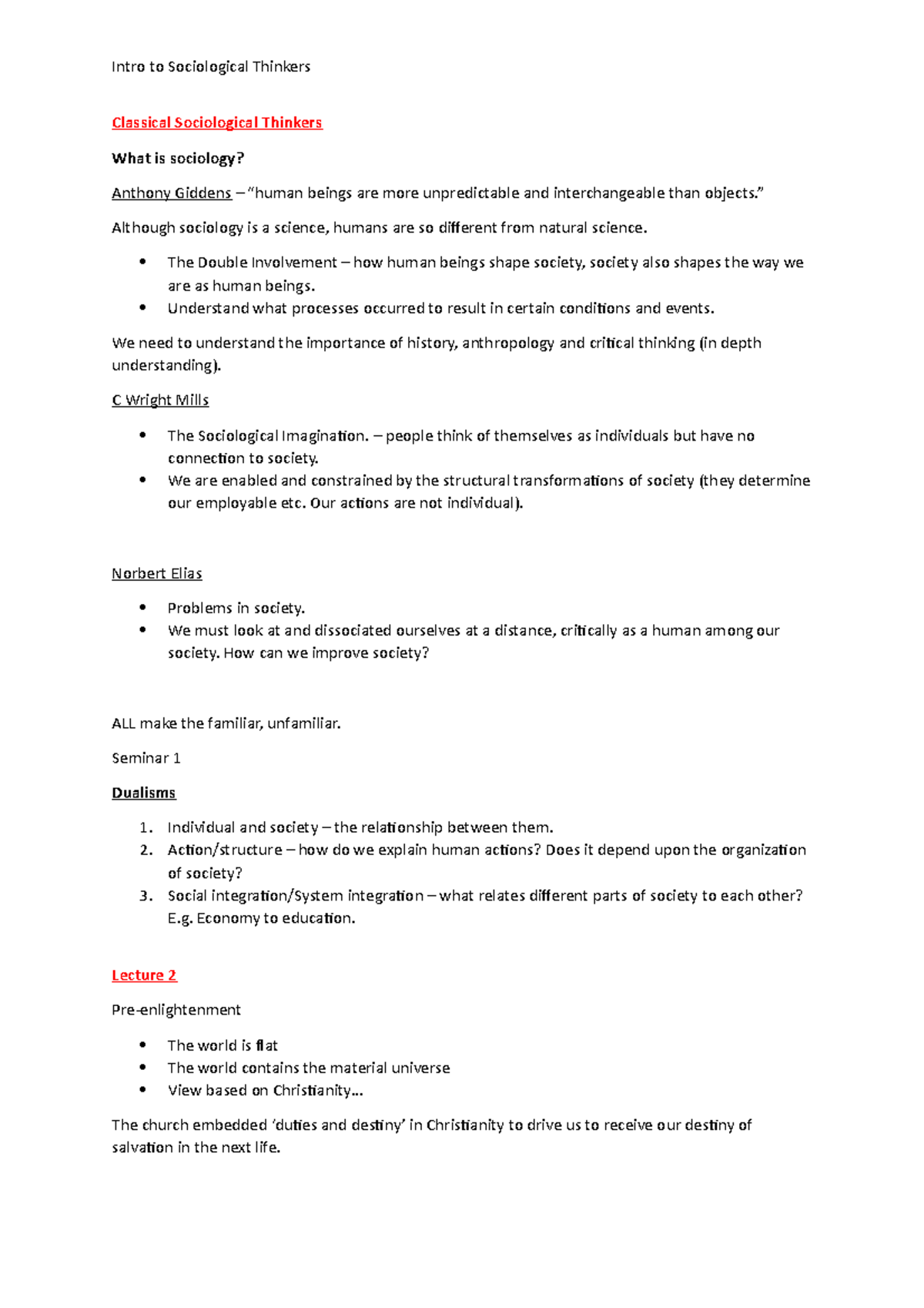 Soc&Crim - Sociological Thinkers 1 - Classical Sociological Thinkers ...