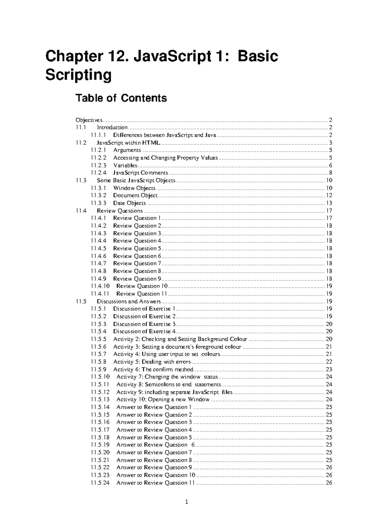 Basic Scripting for Java Script - Chapter 12. JavaScript 1: Basic ...