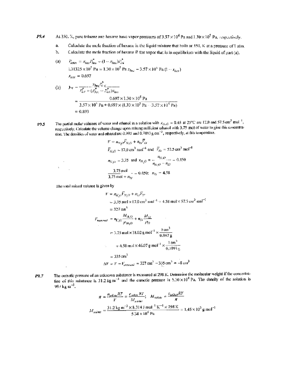 163BHW09 - Chem 163B Thermodynamics Homework - CHEM 163B - Warning: TT: undefined function: 32 ...