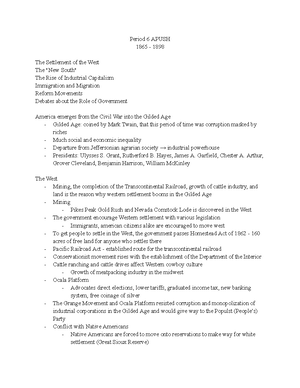 Period 4 APUSH Notes - Period 4 (1800-1848) - APUSH Key Ideas 1. The ...