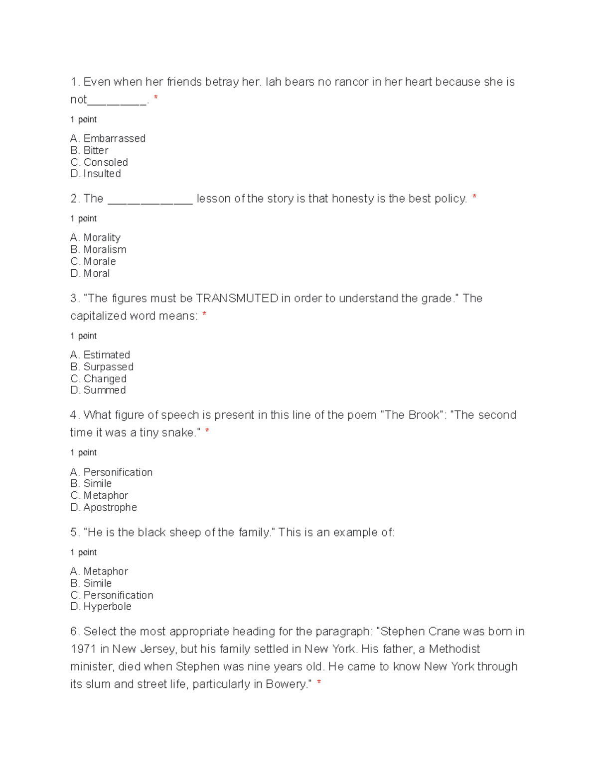 Gen ed 4 - None - Even when her friends betray her. Iah bears no rancor ...