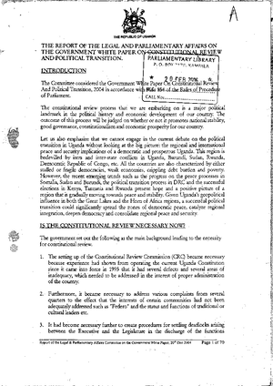 Ten Point Program of Uganda’s National Resistance Movement (NRM) - 1984 ...