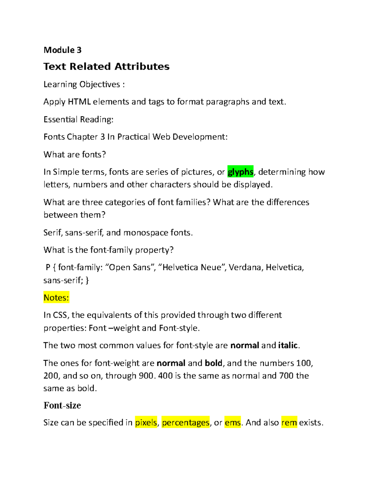 Module 3 Web development foundations - ITWD 3100 - WGU - Studocu