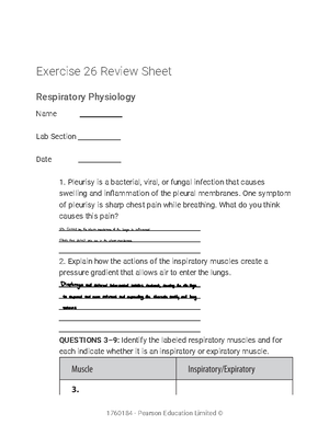 Chapter 27 - completed lab assignment - Exercise 27 Review Sheet ...