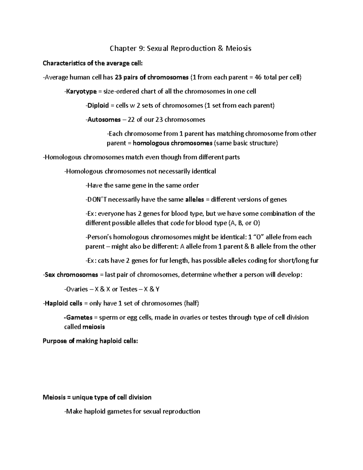 Chapter 9 - Modern Biology 1, 1320, Rachel Davenport - Chapter 9 ...