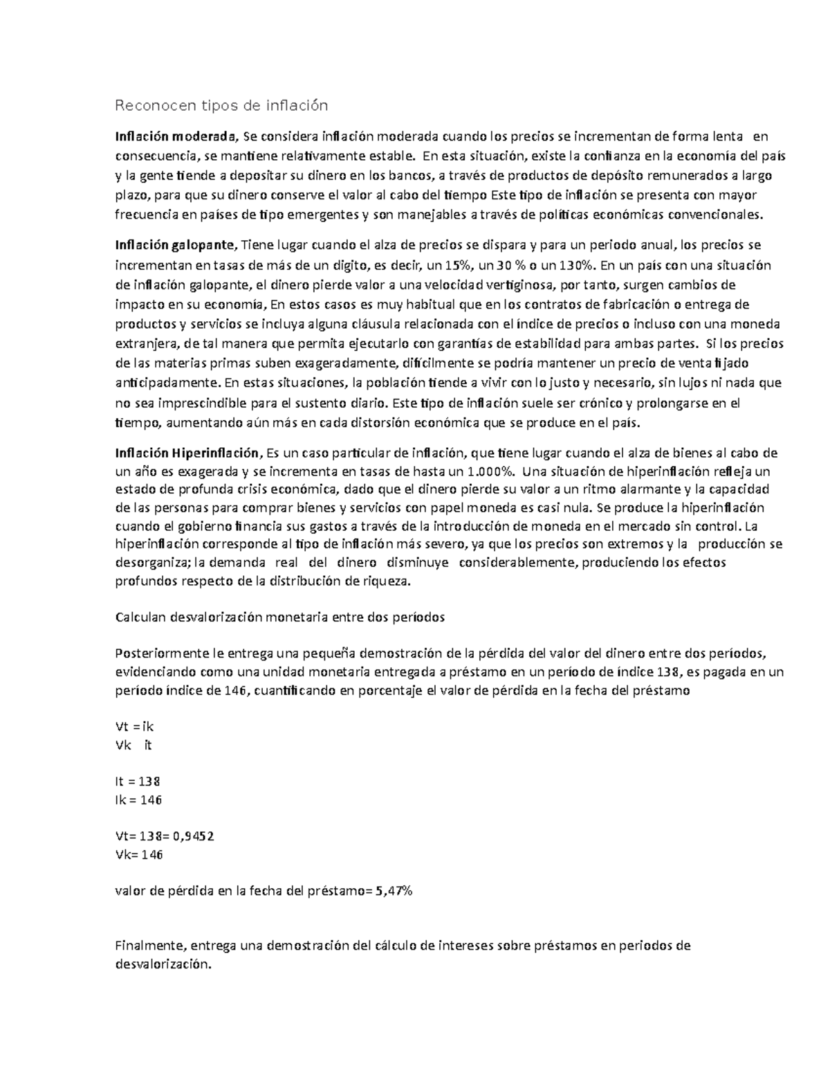 Reconocen tipos de inflación - Reconocen tipos de inflación Inflación ...