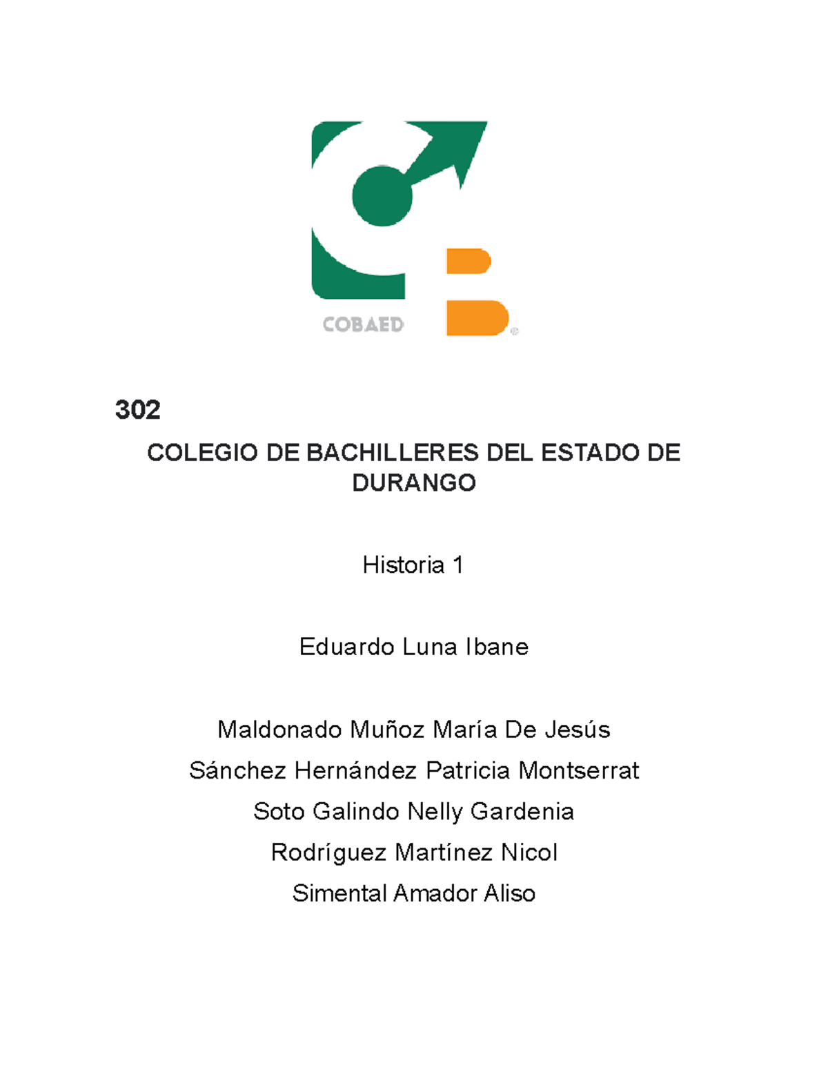 Historia bachillerato coba - 302 COLEGIO DE BACHILLERES DEL ESTADO DE ...