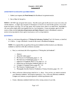 Lab Report Template Sample Rev C - report MUST be based on the latest ...