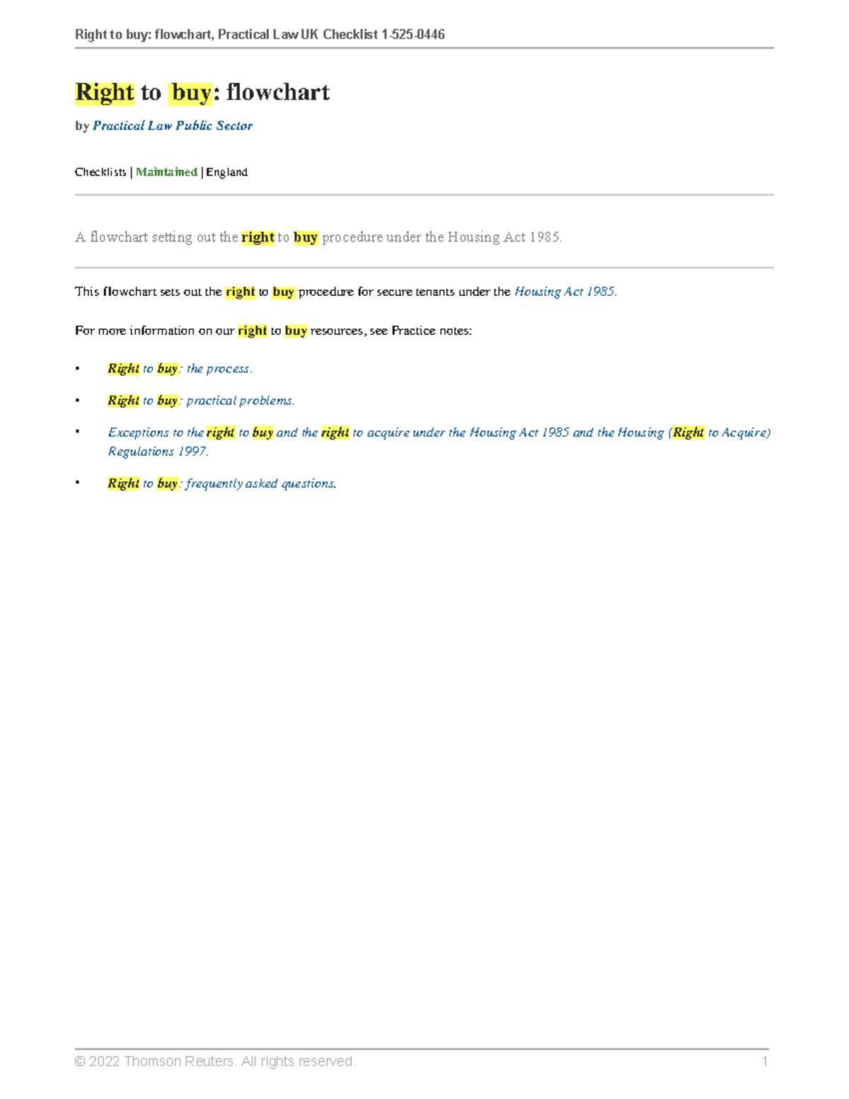 Right to buy flowchart - a really great showing of corporate law ...