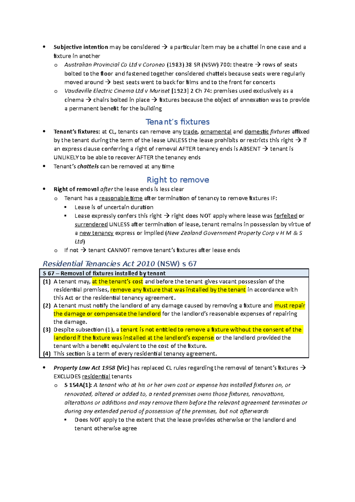 PPL notes part 11.1 - Subjective intention may be considered a ...