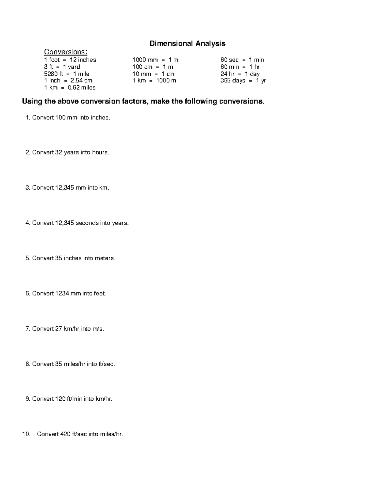 Dimensional Analysis easier with currency conversion 1314 - Dimensional ...