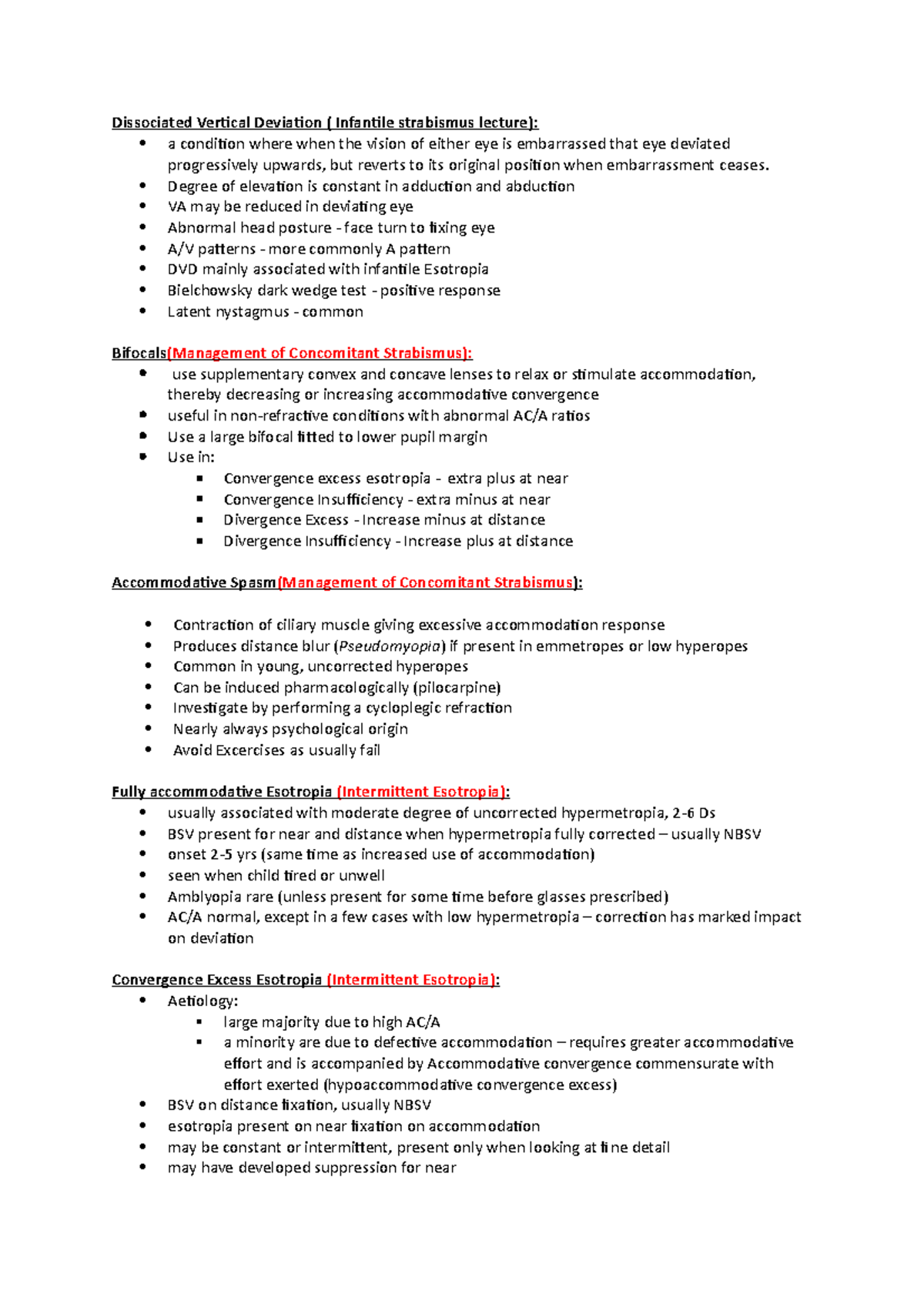 Binocular vision Short Answers - Dissociated Vertical Deviation ...
