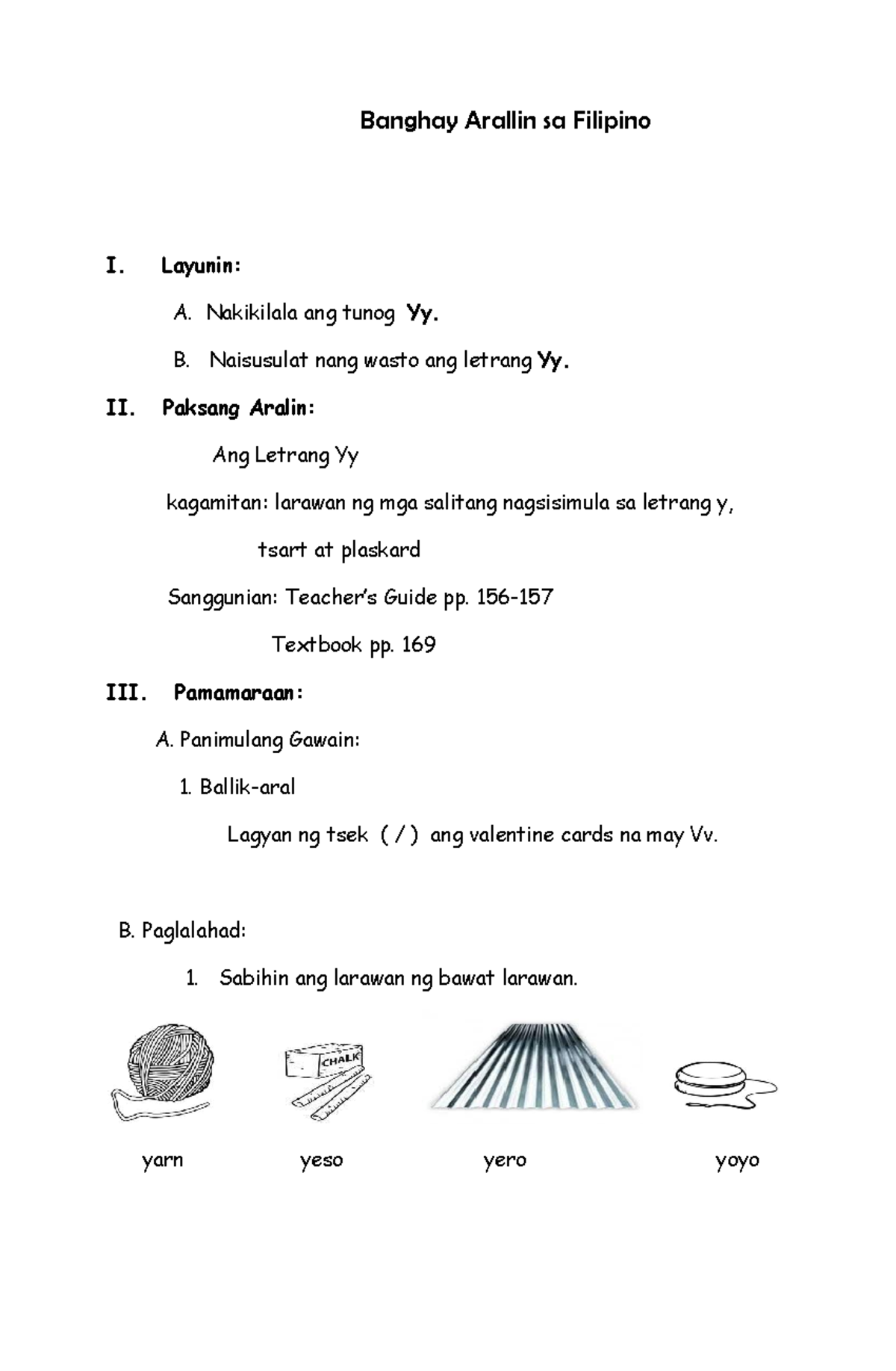 Letrang-Yy - Letrang-Yy - Banghay Arallin sa Filipino Kindergarten I ...