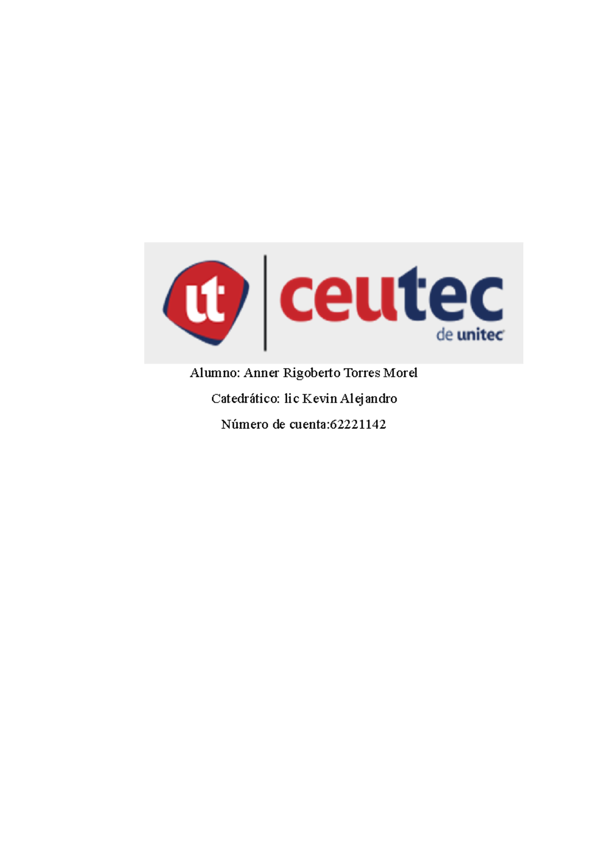 Tarea en clase - mercadotecnia - Alumno: Anner Rigoberto Torres Morel ...
