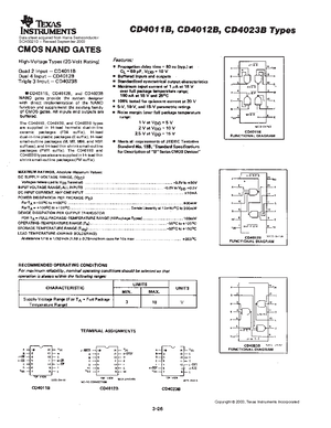 Contador binário up/down CMOS - Data sheet acquired from Harris ...