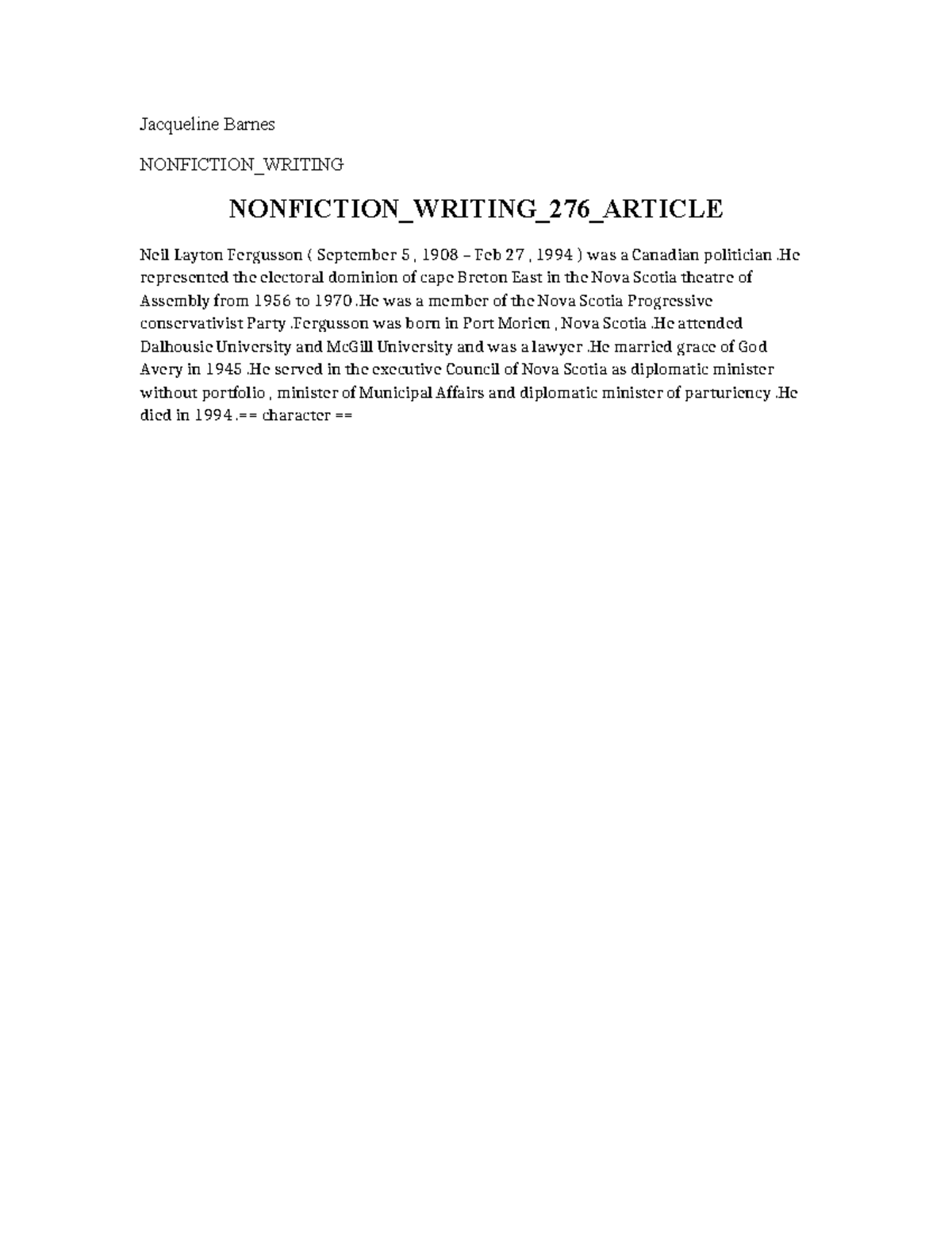 Nonfiction Writing 276 Article - Jacqueline Barnes NONFICTION_WRITING ...