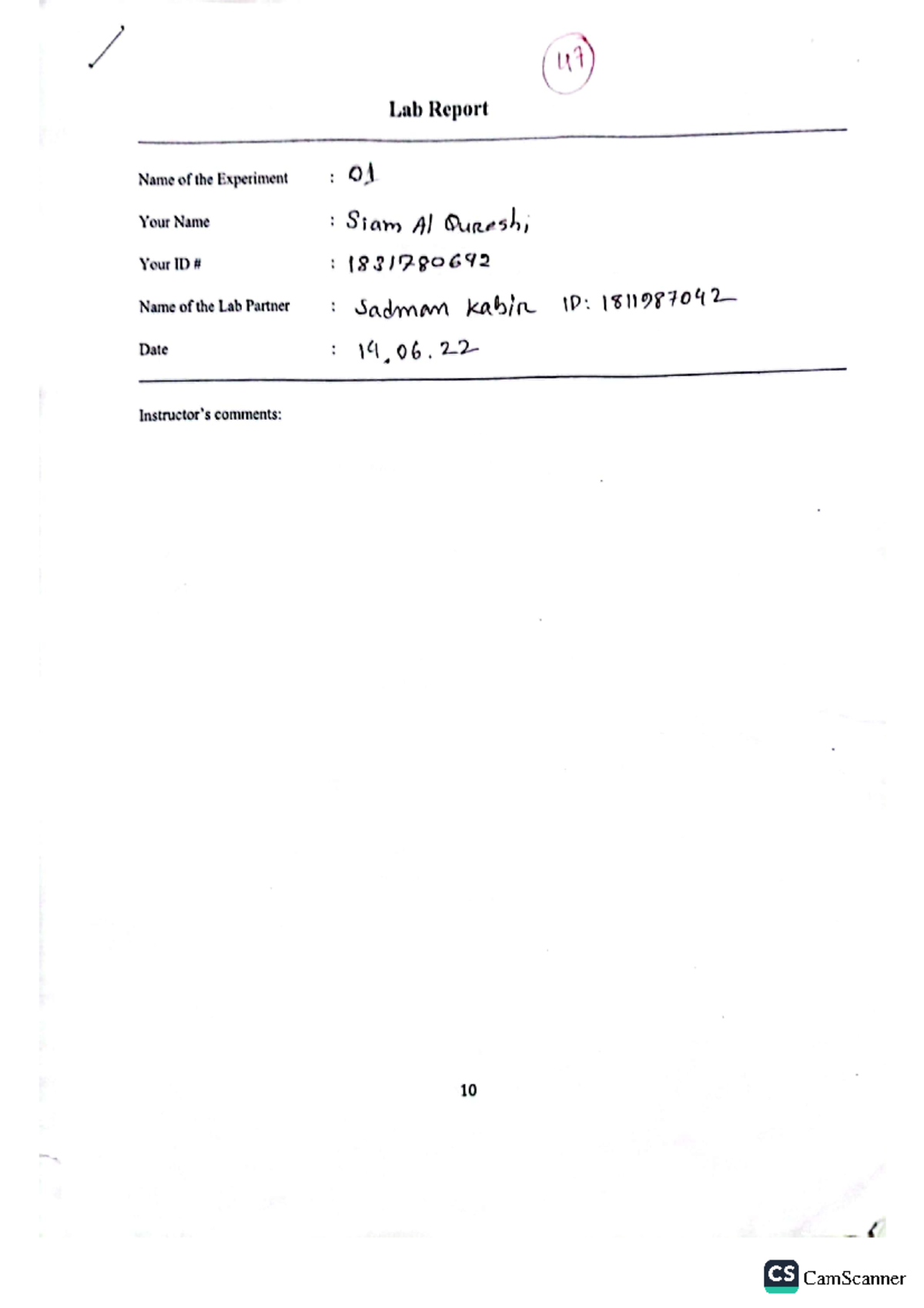 Lab 1 - pdf file - Fundamental Of Physics - Studocu