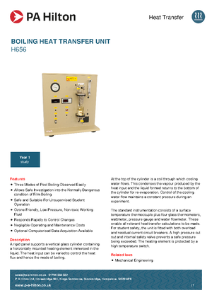 Experiment 10 Concentric Tube Heat Exchanger - Experiment – 10 ...