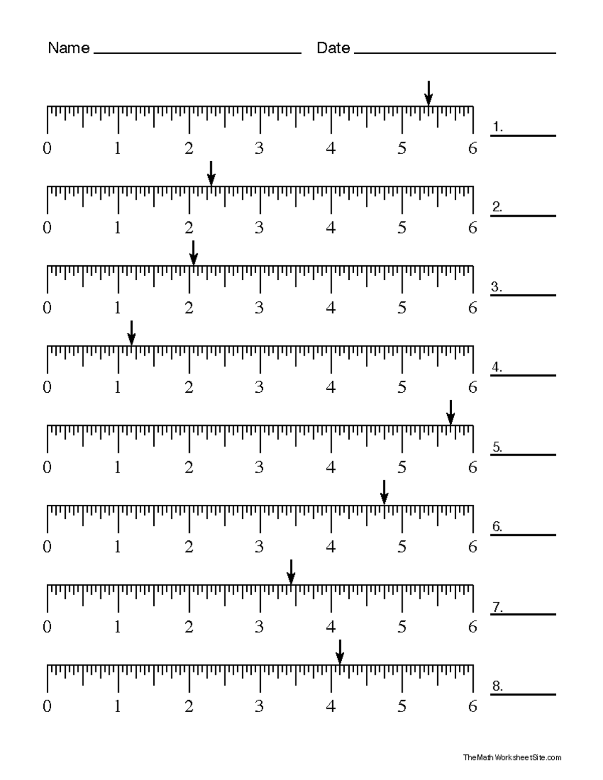 Nccer Module 2 Reading Rulers & Scales - Write the measurement ...