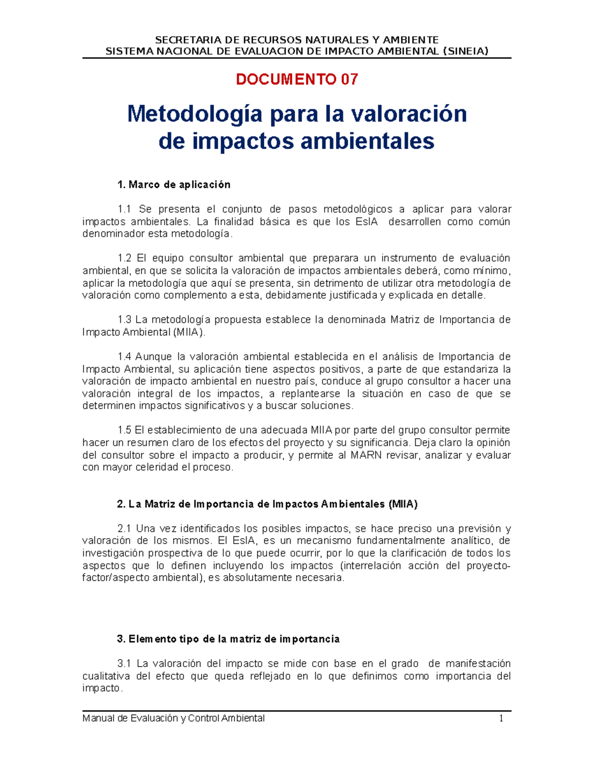 Documento 07 - Metodologia para Valoracion de Impactos Ambiental ...