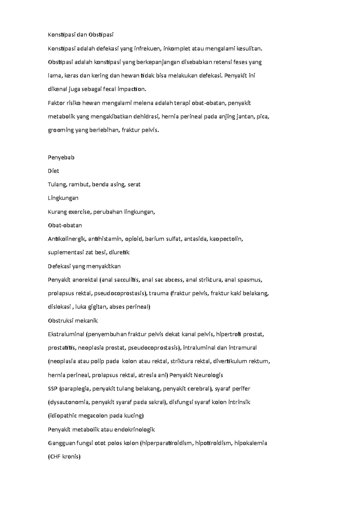 11.3 Konstipasi dan Obstipasi - Konstipasi dan Obstipasi Konstipasi ...
