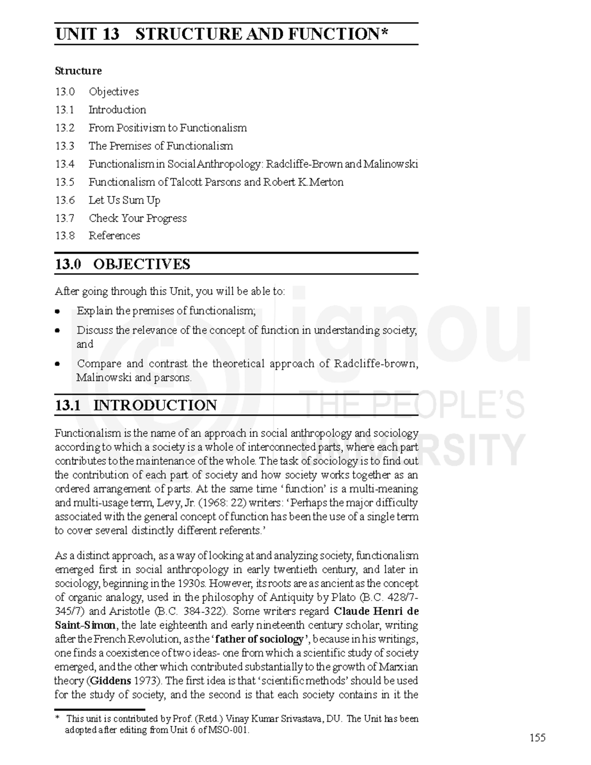 Unit13 - IGNOU Materials Sociology - Socialisation UNIT 13 STRUCTURE ...