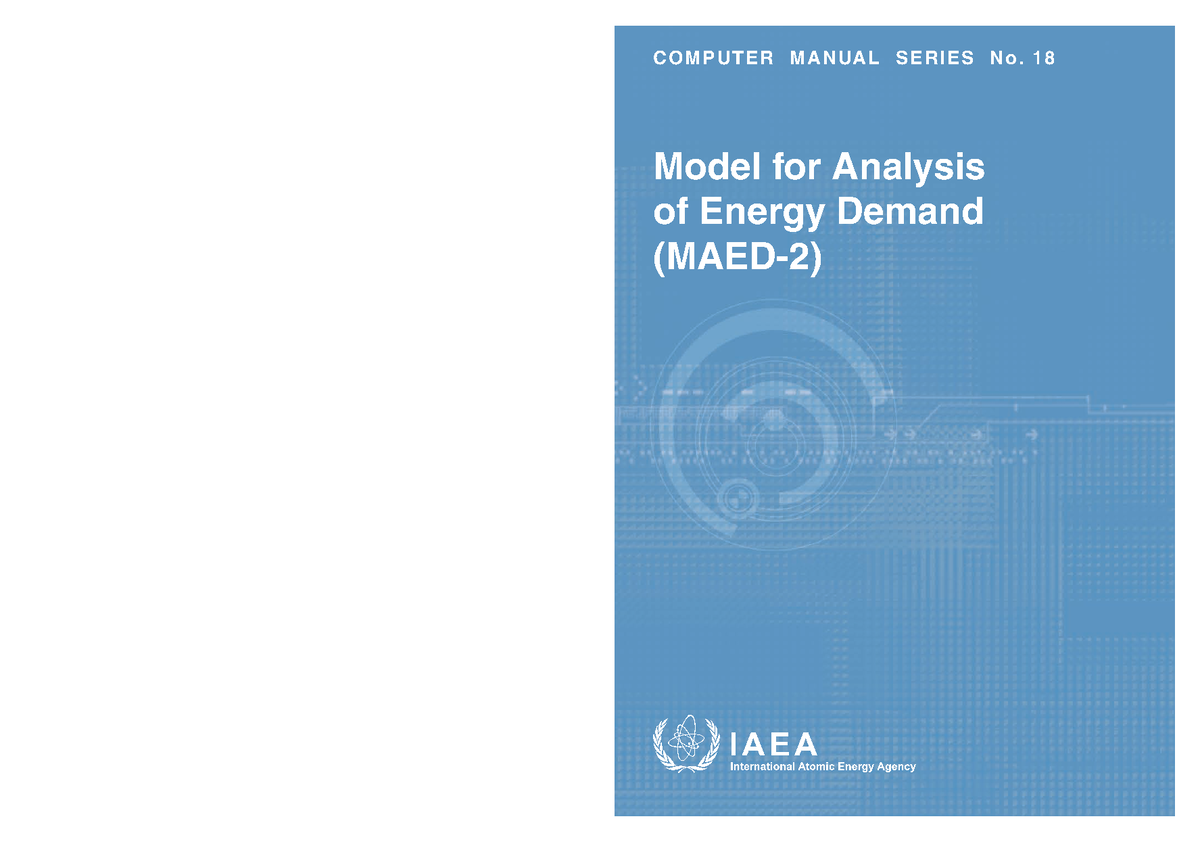 CMS-18 web - COMPUTER MANUAL SERIES No. 18 Model for Analysis of Energy ...
