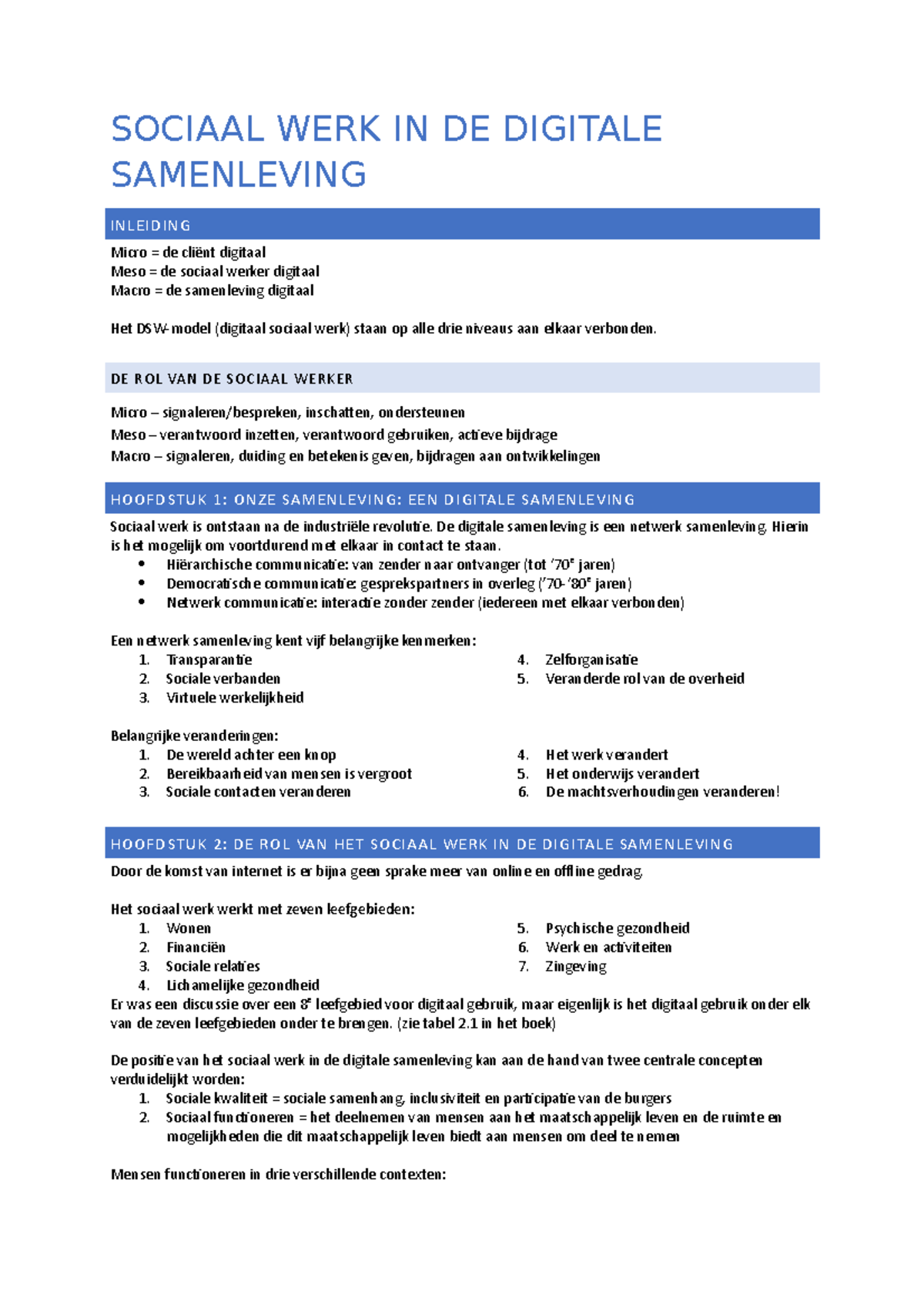 Sociaal werk in de digitale samenleving - SOCIAAL WERK IN DE DIGITALE SAMENLEVING INLEIDING ...
