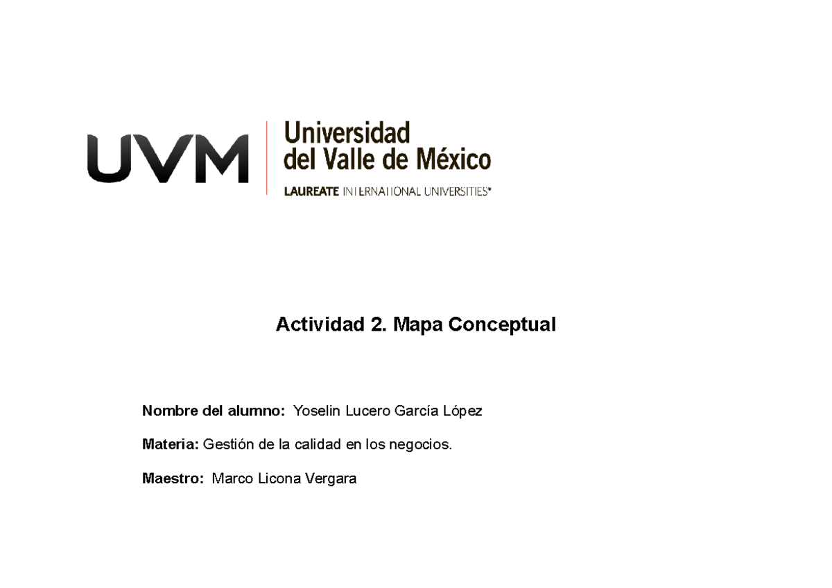 A2 YLGL - actividad, terminada - Actividad 2. Mapa Conceptual Nombre ...