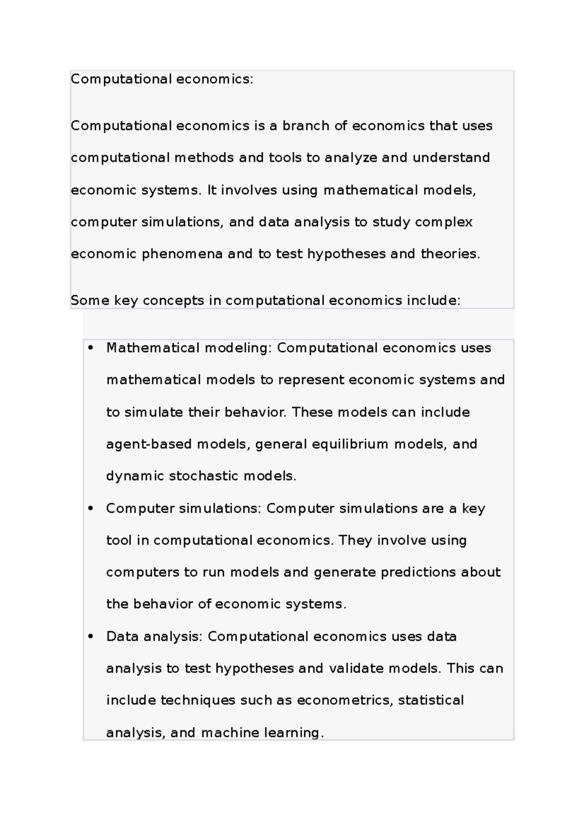 Computational economics - Computational economics: Computational ...
