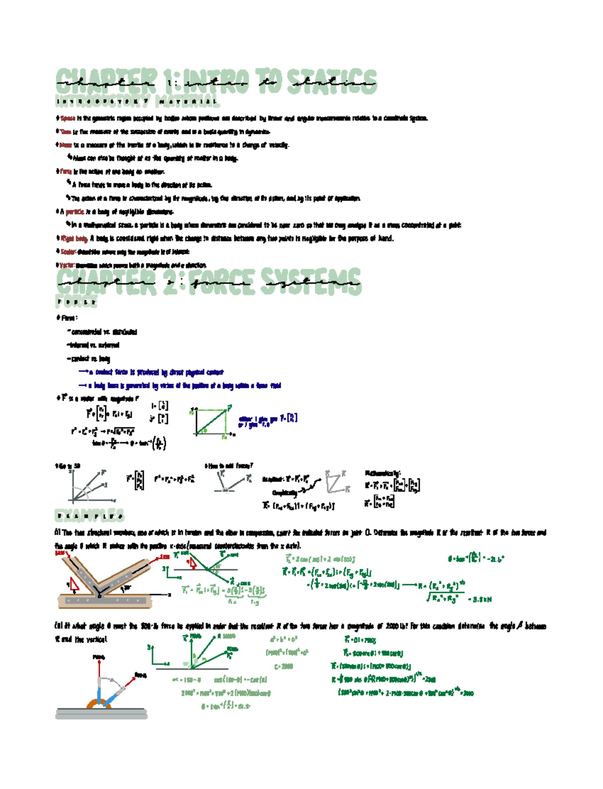 Statics Final Review - chapter 1 intro to statics ne r o oratory material - Studocu