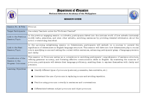 Values Ed 7 Sample - CATCH-UP FRIDAYS TEACHING GUIDE I. General ...