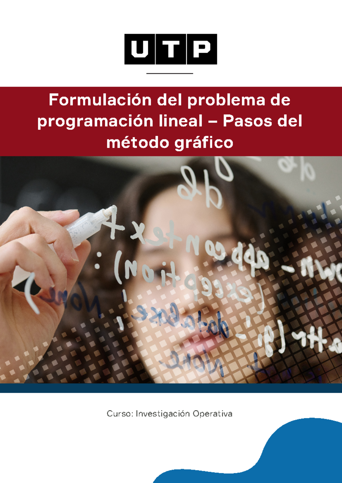 Formulación del problema de investigacion operativa - Curso ...