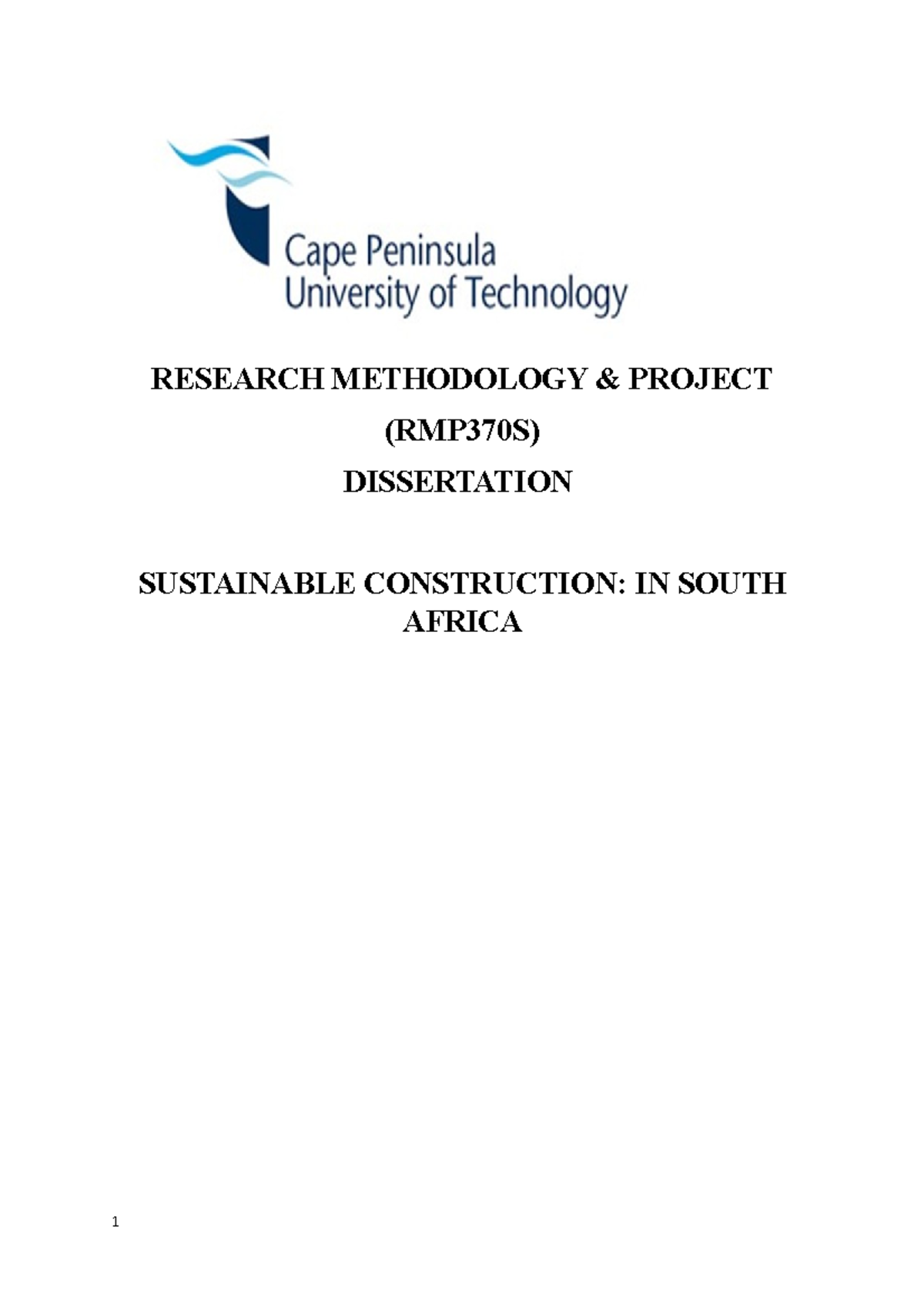 Dissertation - DECLARATION I, Lilita Nyobo, declare that the contents ...