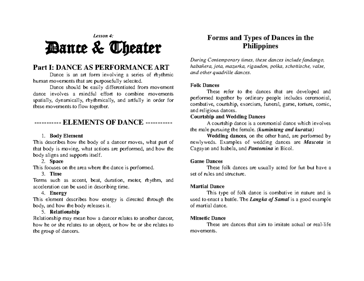 CPAR-Lesson-4&5 - Lesson 4 & 5 of CPAR where music is now incorporated ...