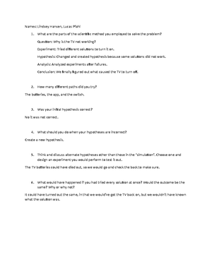 Week 1 Module 1 Introduction to Biology - BIOS 1010 - Studocu