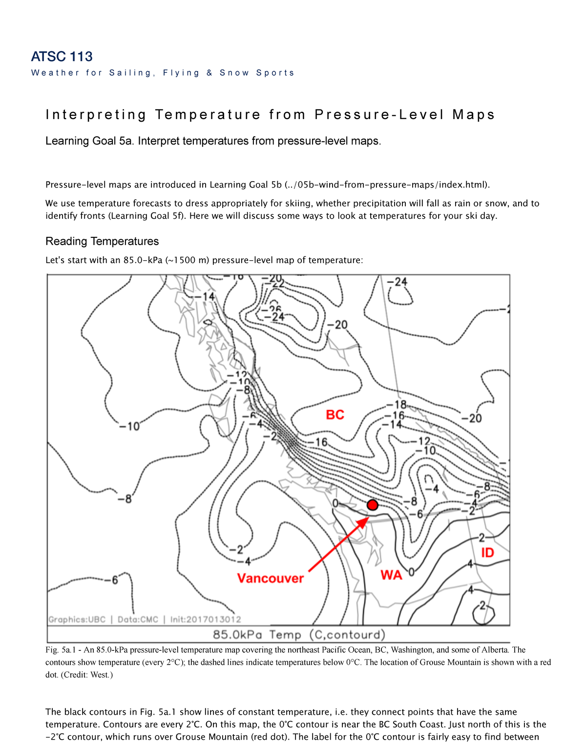 5a - Interpreting Temperatures from Pressure-Level Maps - Weather for ...