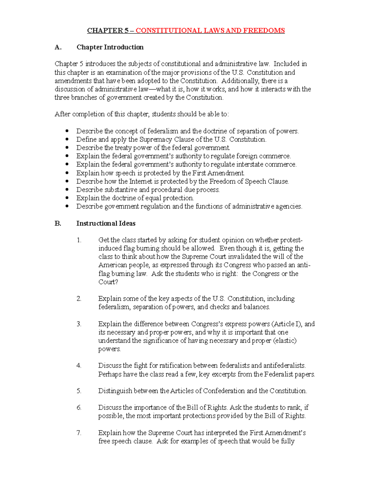 Ch05 Constitutional Laws and Freedoms - CHAPTER 5 – CONSTITUTIONAL LAWS ...