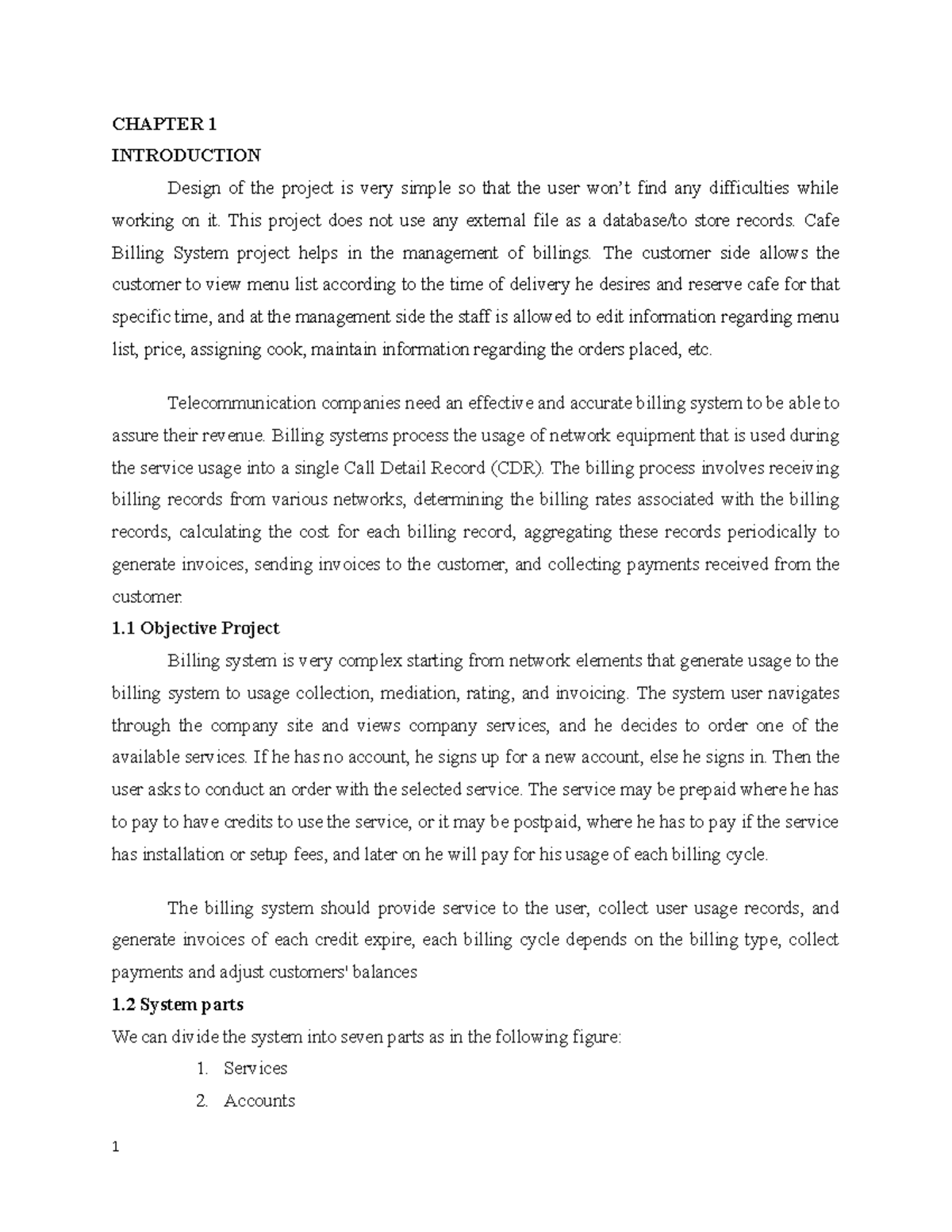 Adhishacse - Project Document - CHAPTER 1 INTRODUCTION Design of the ...