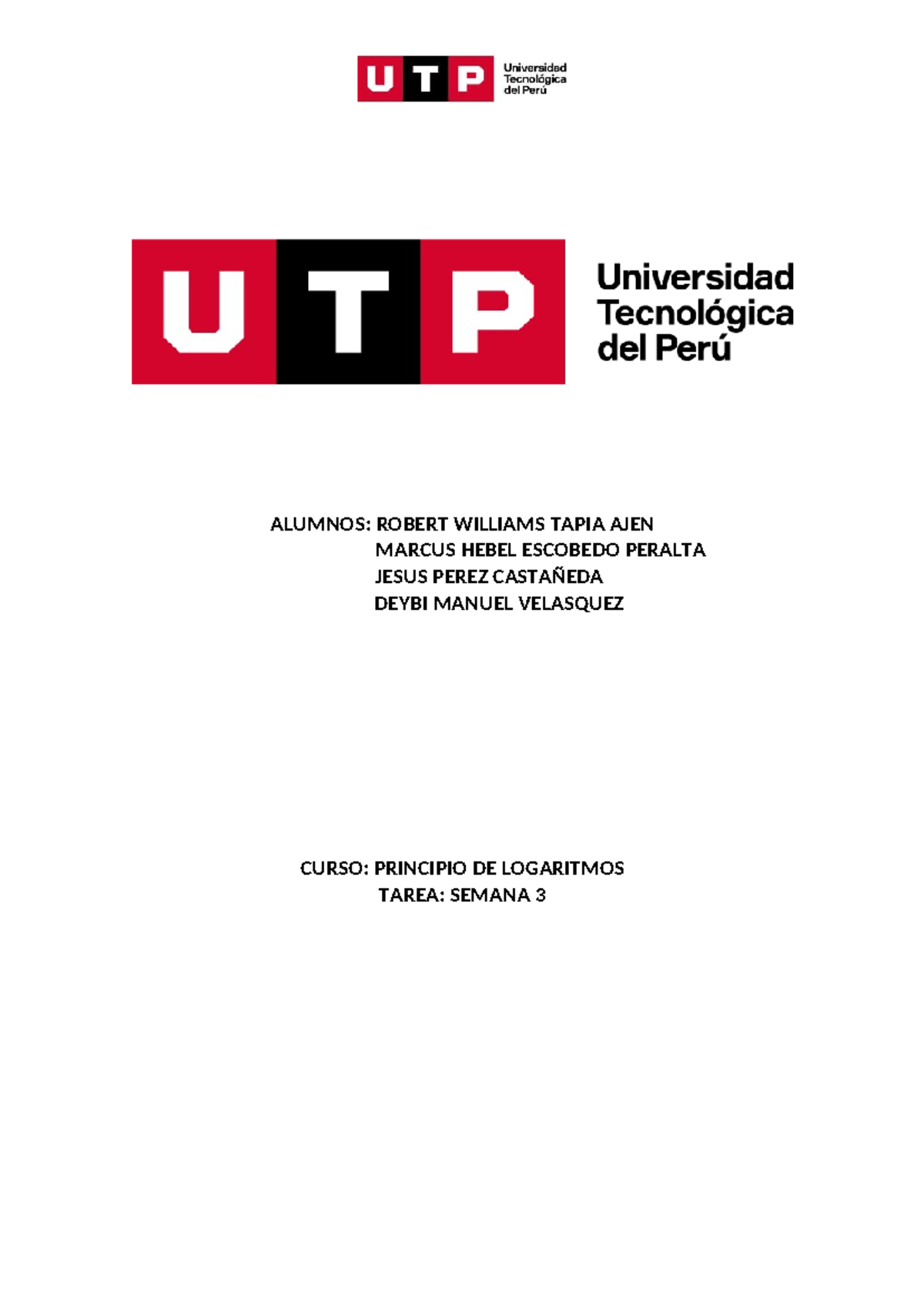 Estructuras de control Algoritmos - ALUMNOS: ROBERT WILLIAMS TAPIA AJEN ...