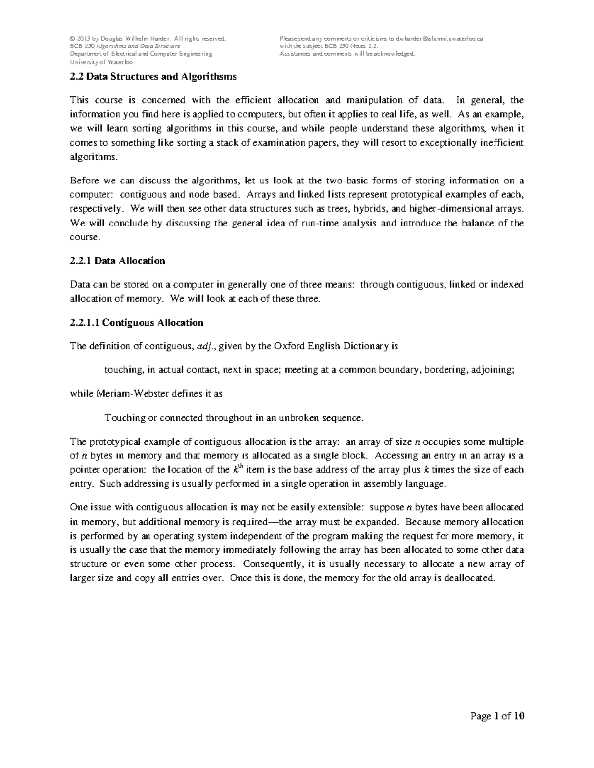 data structure in c - ECE 250 Algorithms and Data Structure with the ...