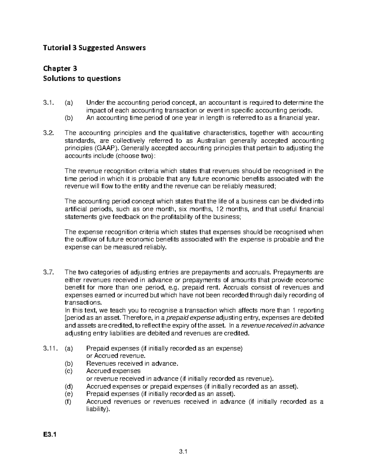 Financial Accounting And Analysis_Tutorial 3 Suggested Answers Week 3 ...