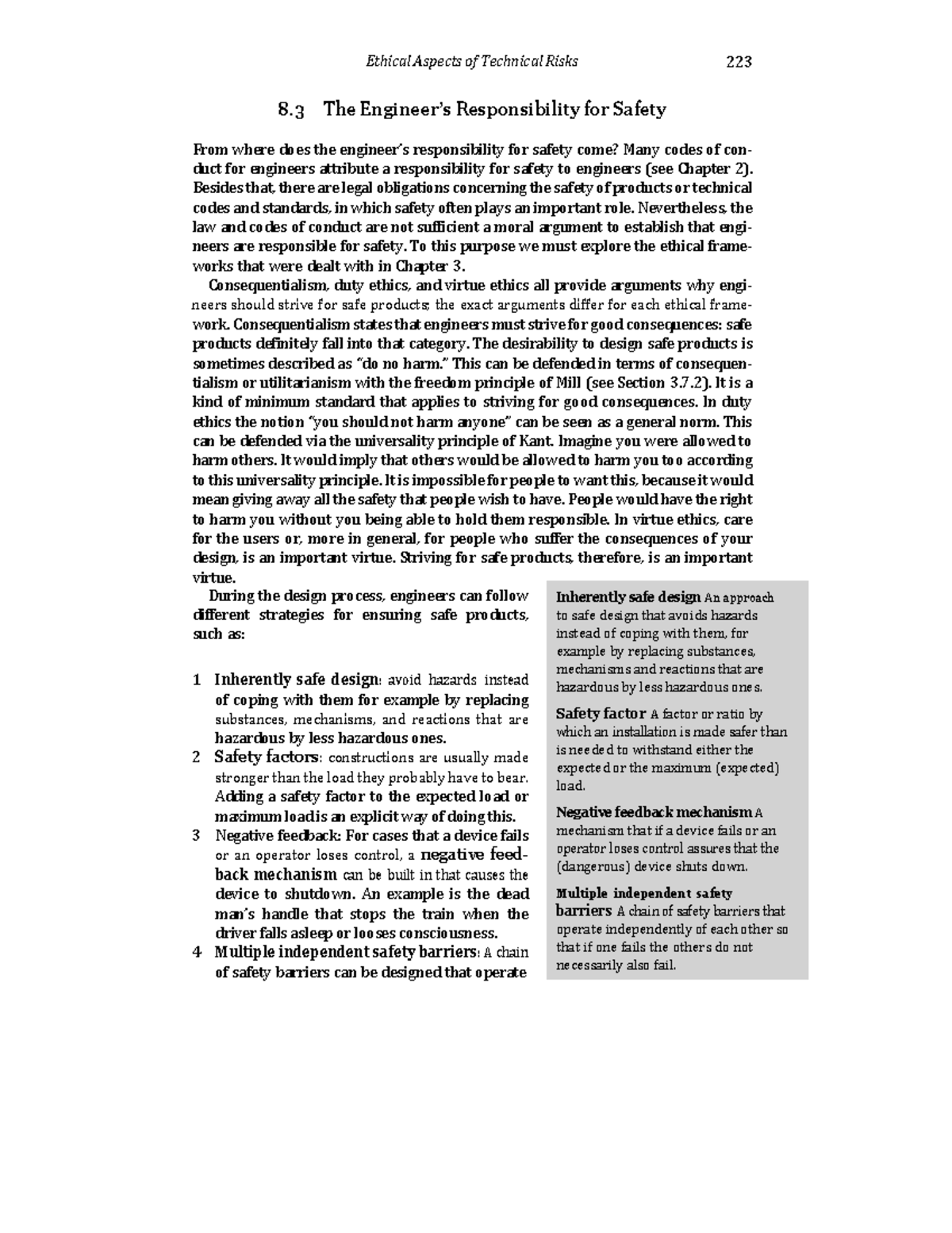 The Engineer’s Responsibility for Safety - Inherently safe design An ...