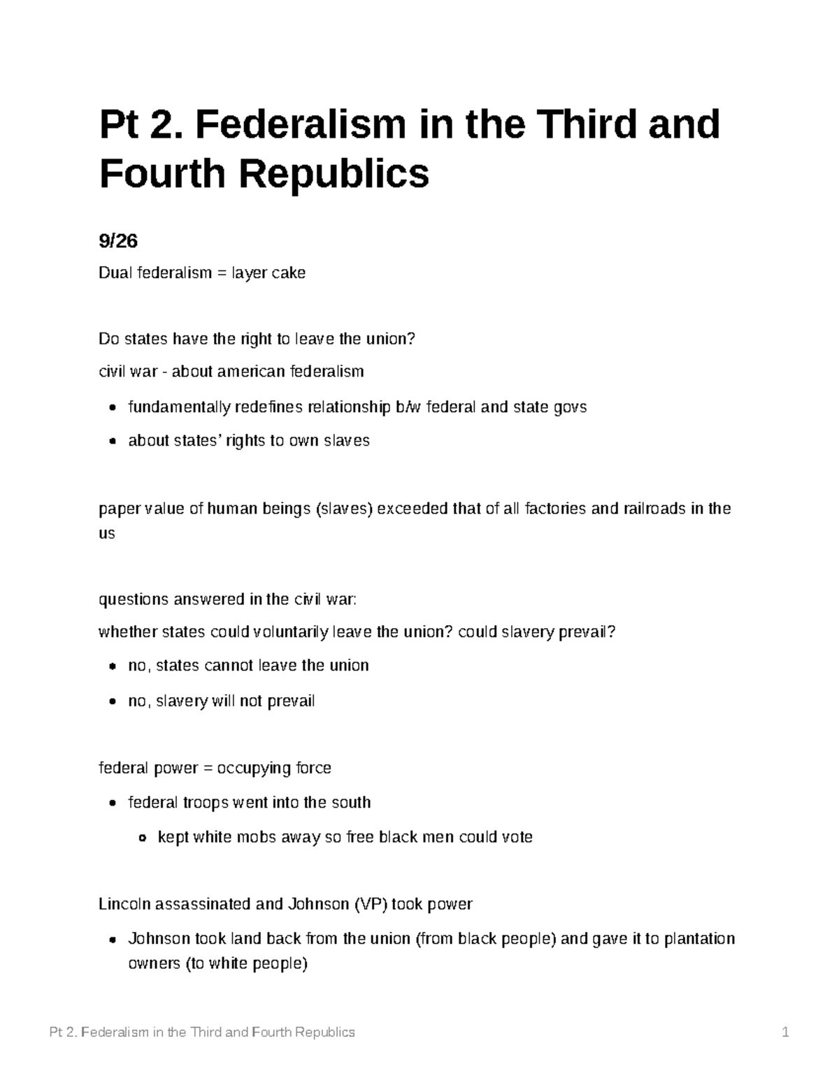 Wk 4 Monday 9-26-22 - Lecture notes, Professor Michael Miller POLS ...